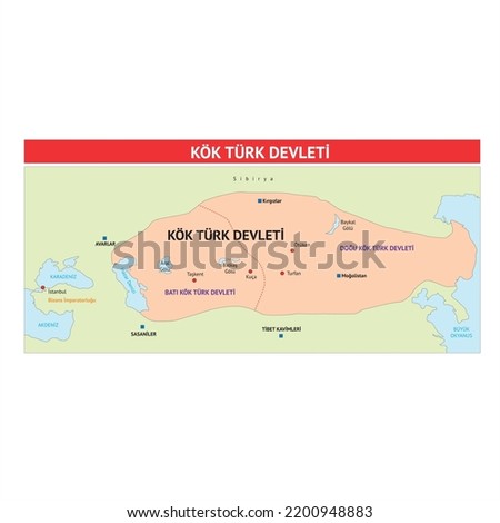 GOKTURK-MAP Stock Vector Images - Avopix.com