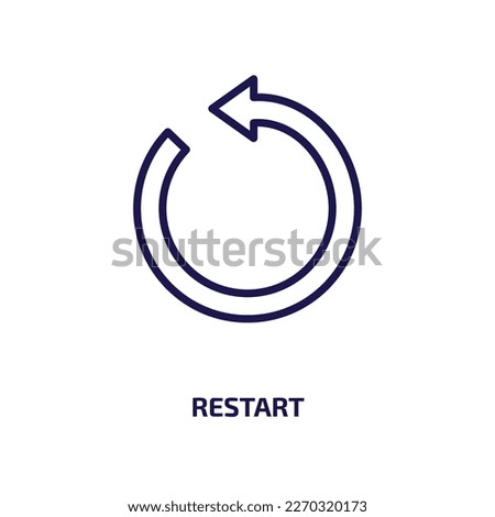 RESTART-OUTLINE-ICON Stock Vector Images - Avopix.com