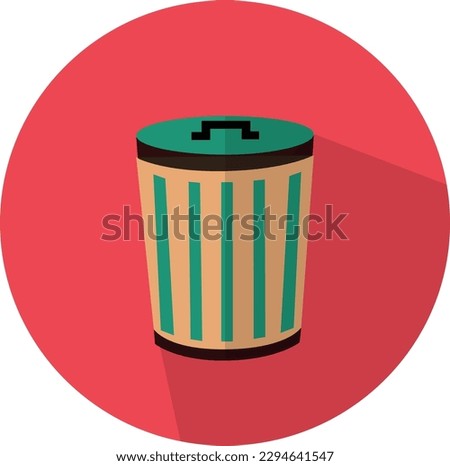 RED-DUSTBIN-VECTOR-DESIGN Stock Vector Images - Avopix.com