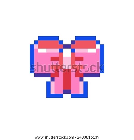 PIXEL-ART-BOW-PATTERN Stock Vector Images - Avopix.com