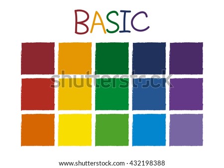 BASIC-COLOR-CHART Stock Vector Images - Avopix.com