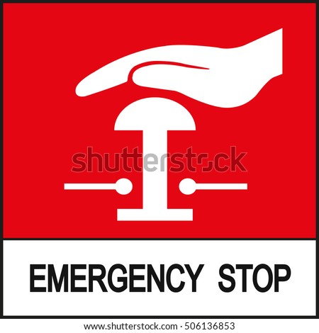 EMERGENCY-STOP-ICON Stock Vector Images - Avopix.com