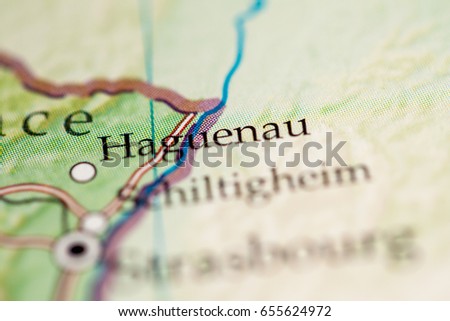 MAP-OF-HAGUENAU Stock Photos and Images - Avopix.com