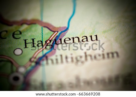 MAP-OF-HAGUENAU Stock Photos and Images - Avopix.com