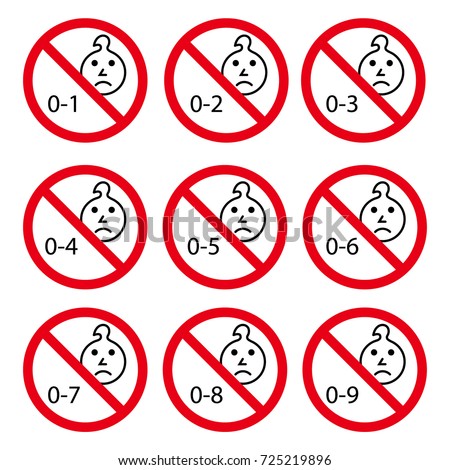 NOT-FOR-CHILDREN-SYMBOL Stock Vector Images - Avopix.com