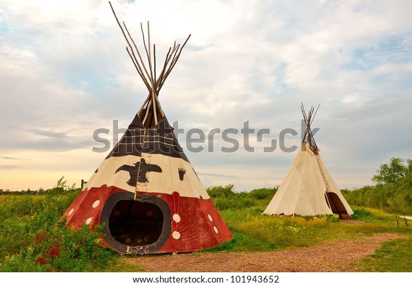 Image Aboriginal Teepee Sunset Summer Stock Photo 101943652 | Shutterstock