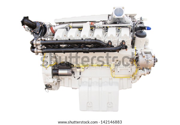 Image Engine Isolated Under White Background Stock Photo 142146883 ...