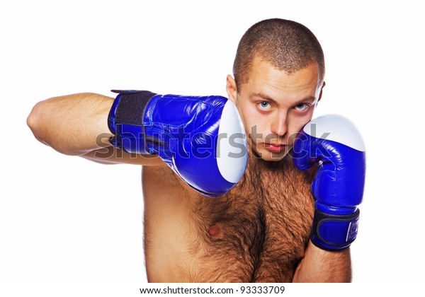 Image Handsome Boxer Posing Isolated On Stock Photo 93333709 | Shutterstock