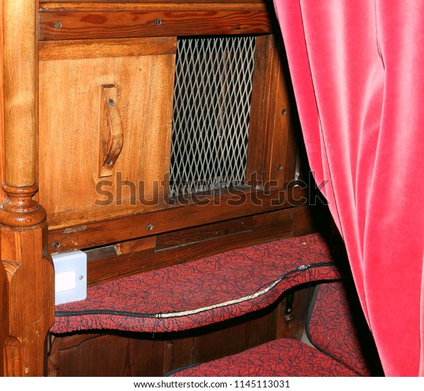 Image Inside Confessional Box Including Sliding Stock Photo 1145113031 ...