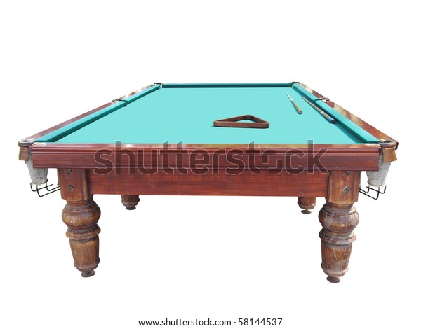 Image Isolated Billiard Table Under White Stock Photo (Edit Now) 58144537