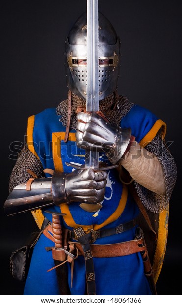 Image Knight Combat Position Stock Photo (Edit Now) 48064366