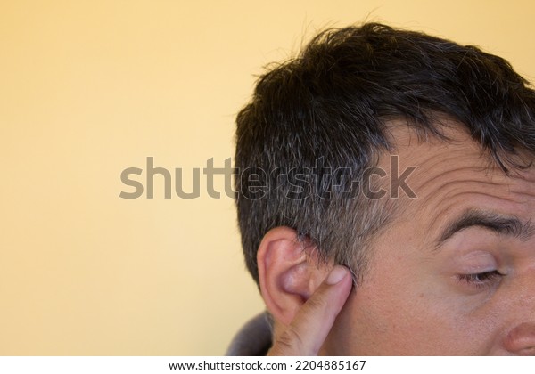 Image Man Indicating Appearance First White Stock Photo 2204885167 ...