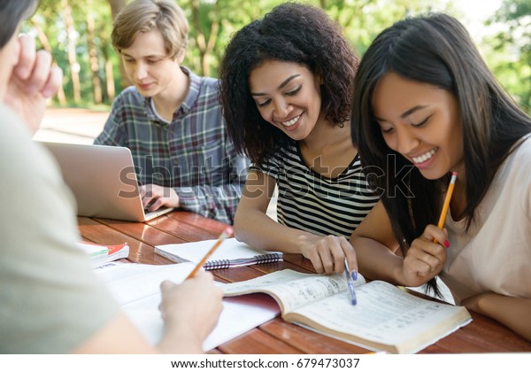 Image Multiethnic Group Cheerful Young Students Stock Photo 679473037 ... Image Multiethnic Group Cheerful Young Students Stock Photo 679473037 ...