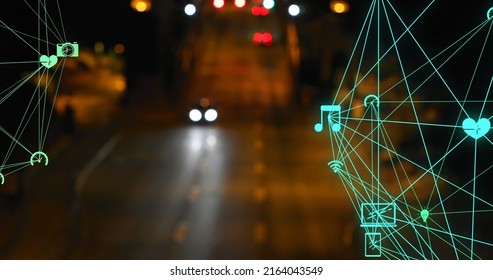 Image Network Connection Interface Icons Forming Stock Photo 2164043549 ...