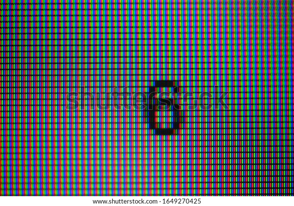 Image Numbers 6 Pixels On Monitors Stock Photo 1649270425 | Shutterstock