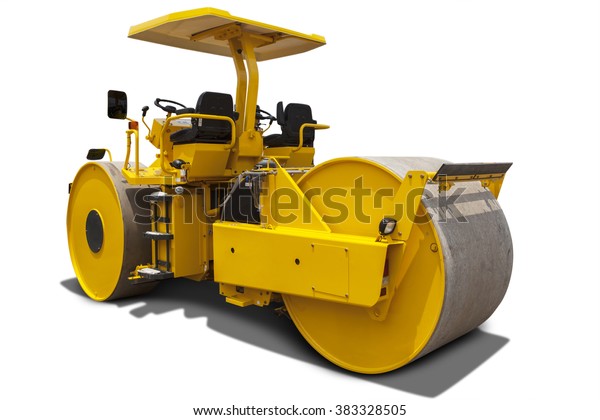 Image Roller Compactor Machine Yellow Color Stock Photo (Edit Now ...