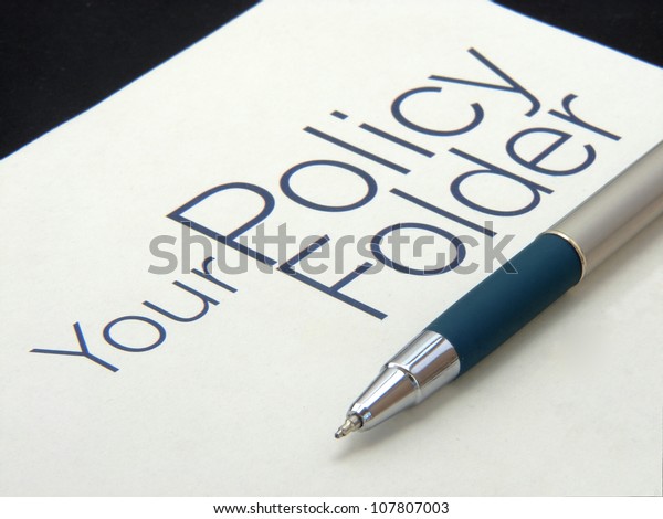 Image Showing Text Policy Folder Pen Stock Photo 107807003 | Shutterstock