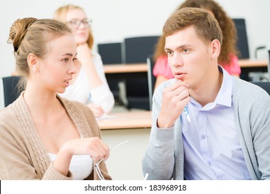 2,435 Two Students Talking In The Classroom Images, Stock Photos ...