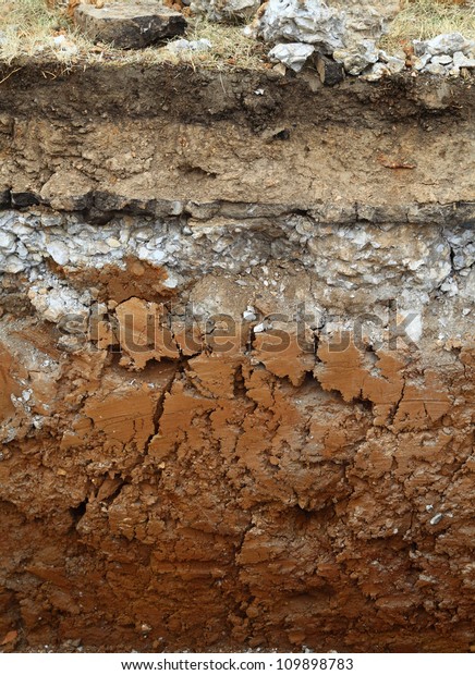 Image Underground Soil Layers Stock Photo (Edit Now) 109898783