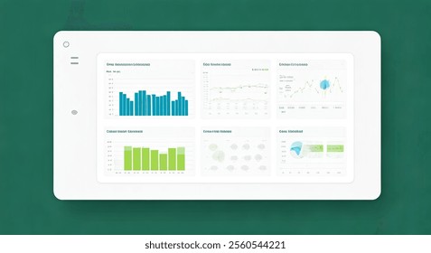 Image White Dashboard Software Application Agricultural AI-generated ...