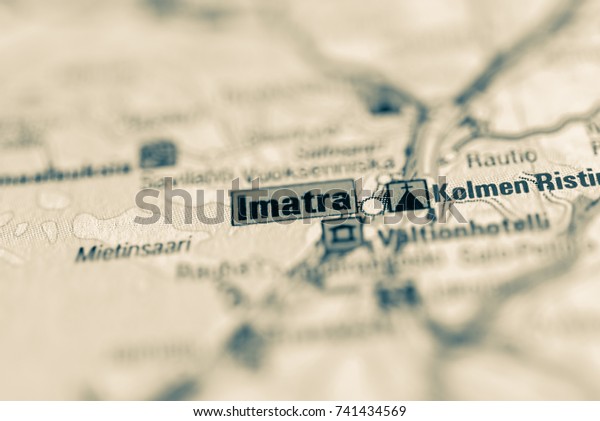 Imatra On Map Stock Photo 741434569 | Shutterstock