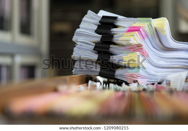 Important Documents Placed On Desk Office Stock Photo (Edit Now) 1209080215