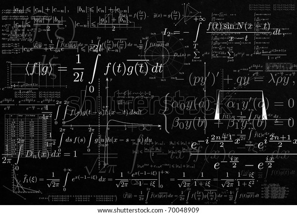 Impregnable Mathematics Crazy Mathematics Formulas Stock Photo (Edit ...