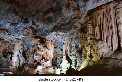 Impressive Stalactite Formations Inside Cango Caves Stock Photo ...