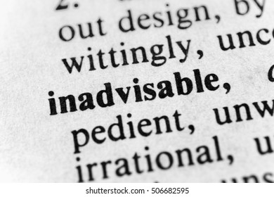 Inadvisable Images, Stock Photos & Vectors | Shutterstock