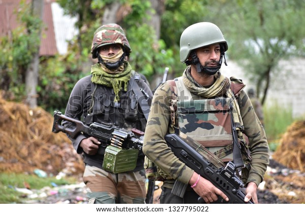 Indian Army Para Commandos Encounter Site Stock Photo 1327795022 ...