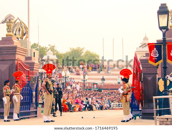 Indian Border Security Force Guards Standing Stock Photo 1716469195 ...