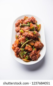 Indian Chilli Chicken Dry Served Plate Stock Photo (Edit Now) 1237679371
