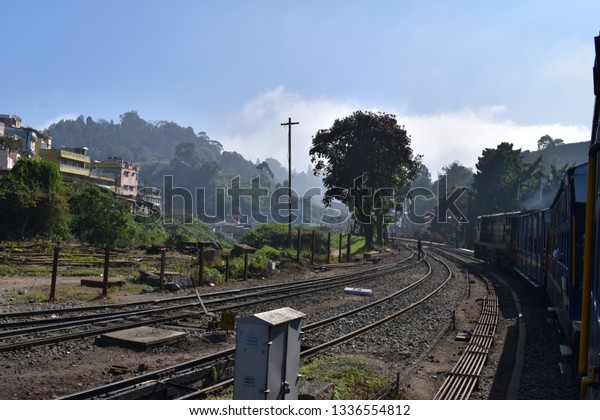 Indian Train Track Stock Photo (Edit Now) 1336554812