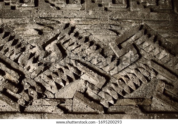 Indigenous Pattern Mitla Ruins Stock Photo 1695200293 | Shutterstock