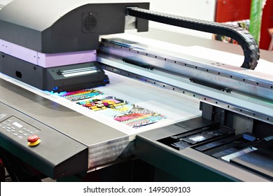 Industrial Large Format Printer Work Stock Photo (Edit Now) 1495039103