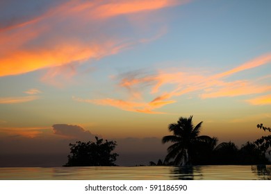 Infinity Pool Sunset Water Reflection Stock Photo 591186590 | Shutterstock