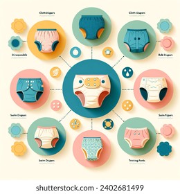 Infographic Showing Different Sizes Diapers According AI-generated ...