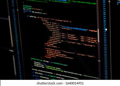 Information Technology Concept Coding Programmer Language Stock Photo ...