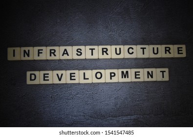 Infrastructure Development Word Cube Background Stock Photo 1541547485 ...