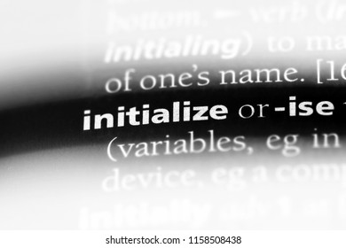 Initialize Word Dictionary Initialize Concept Stock Photo 1158508438 ...