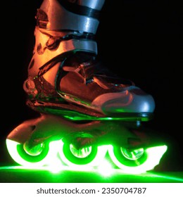 Studio Shot Photo Inline Skating Light AI-generated image 2350710601 ...