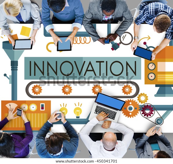 Innovation Ideas Imagine Processing System Concept Stock Photo ...