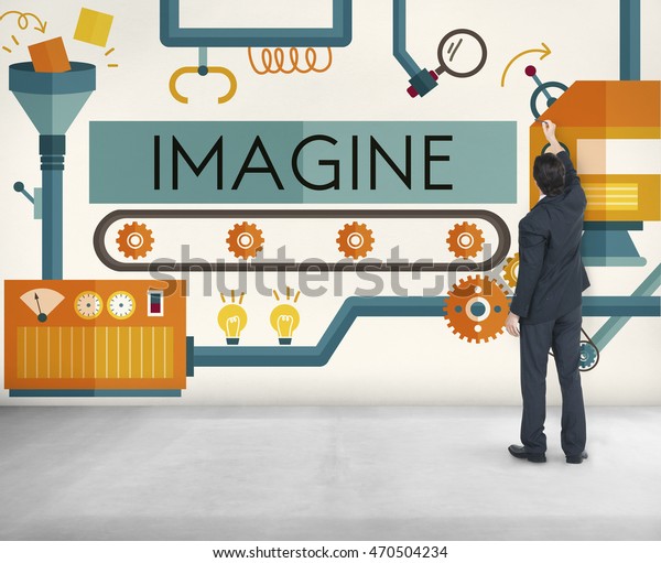 Innovation Ideas Imagine Processing System Concept Stock Photo ...