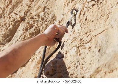 Insert Rope Quickdraw One Hand Climber Stock Photo 564802408 | Shutterstock