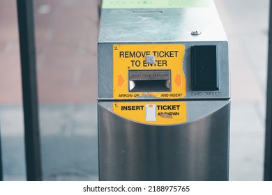 Insert Ticket Show Remove Ticket Enter Stock Photo 2188975765 ...