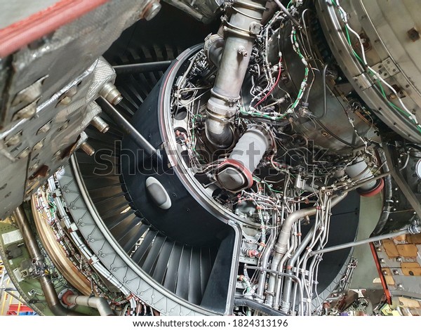 Inside Aircraft Engine Stock Photo 1824313196 | Shutterstock