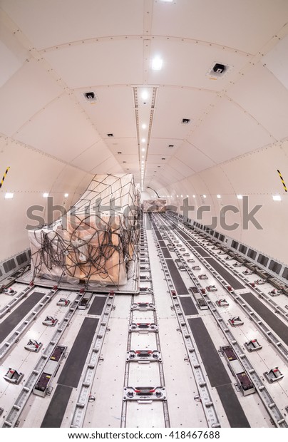 Inside Cargo Freighter Stock Photo (Edit Now) 418467688
