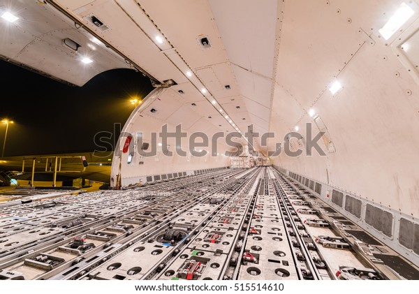 Inside Cargo Plane Stock Photo (Edit Now) 515514610
