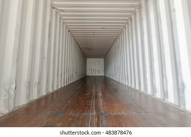Inside Empty Shipping Container Stock Photo (Edit Now) 483878470