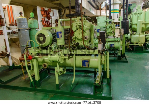 Inside Engine Room On Big Ship Stock Photo 771613708 | Shutterstock